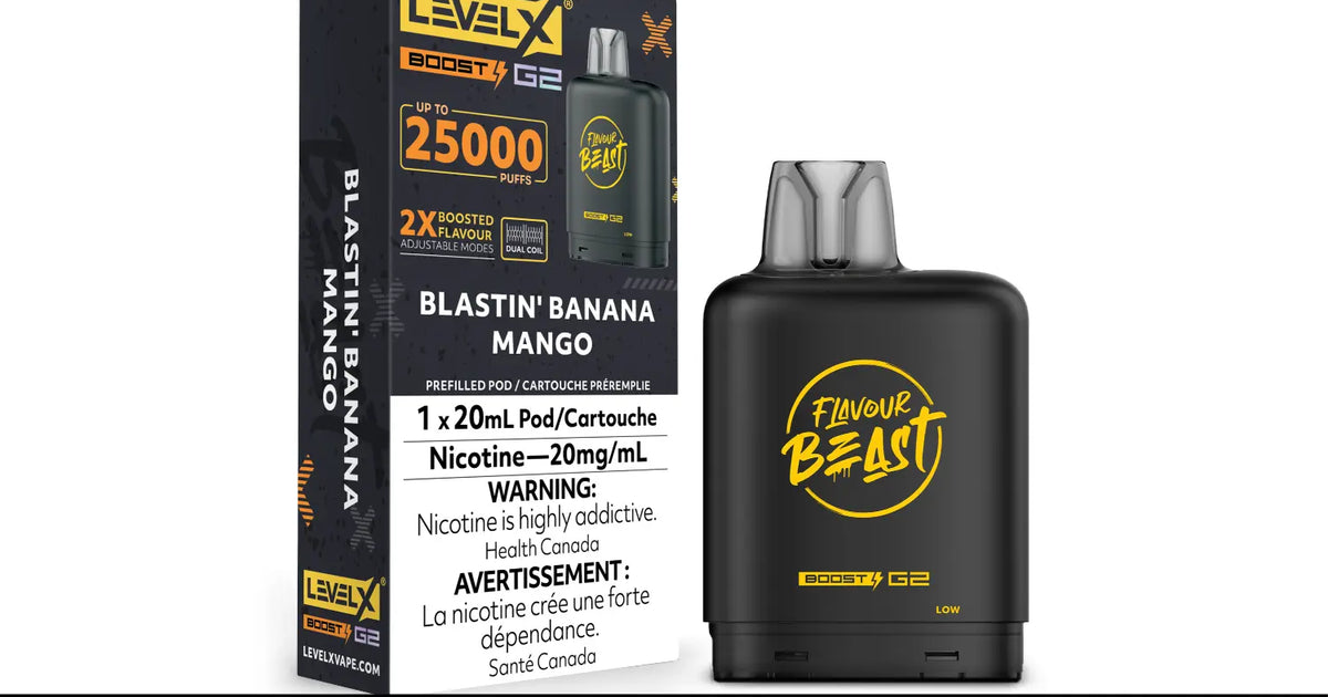 Level X Boost G2 Pod | Blastin' Banana Mango-25K Puff