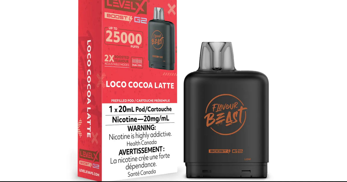 Level X Boost G2 Pod | Loco Cocoa Latte-25K Puff
