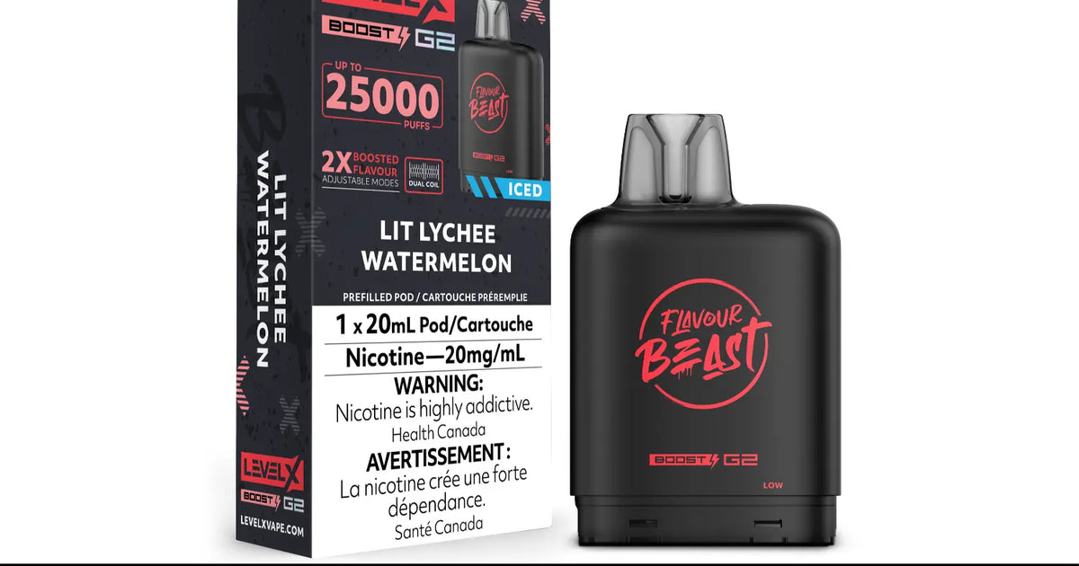 Level X Boost G2 Pod | Lit Lychee Watermelon-25K Puff