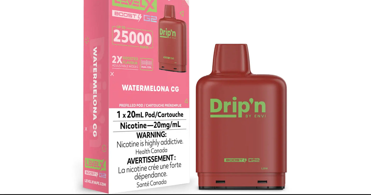 Level X Drip'n Boost G2 Pod | Watermelona CG-25K Puff